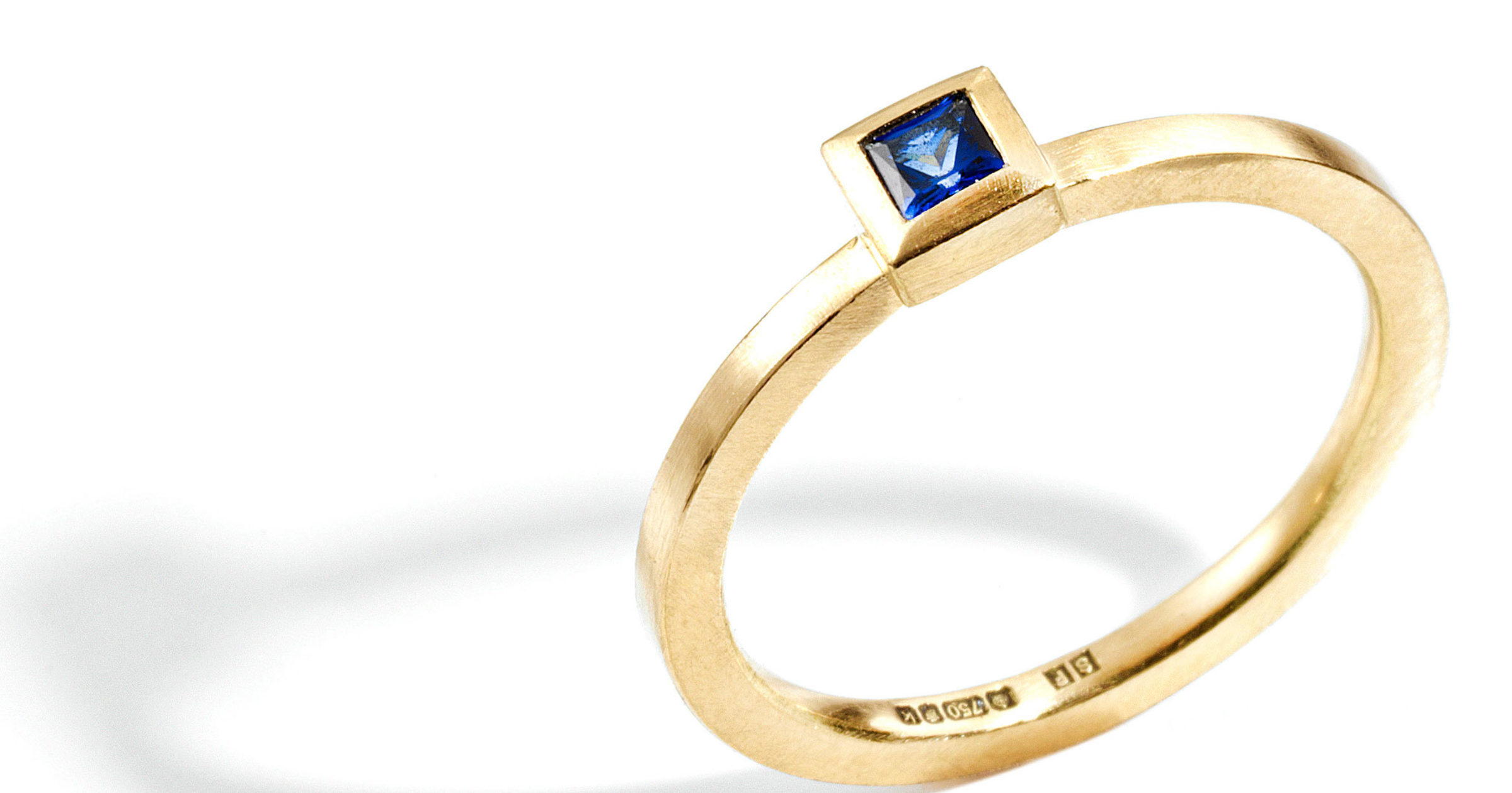 Square Sapphire… | Shona Jewellery, Glasgow engagement ring designer
